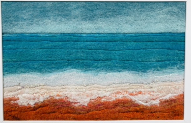 Felted Art - 'Just Sea' - Linda Irving Artist