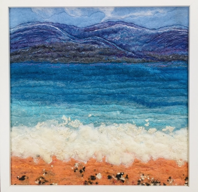 Felted Art - S'Oceans Blue' - Linda Irving Artist